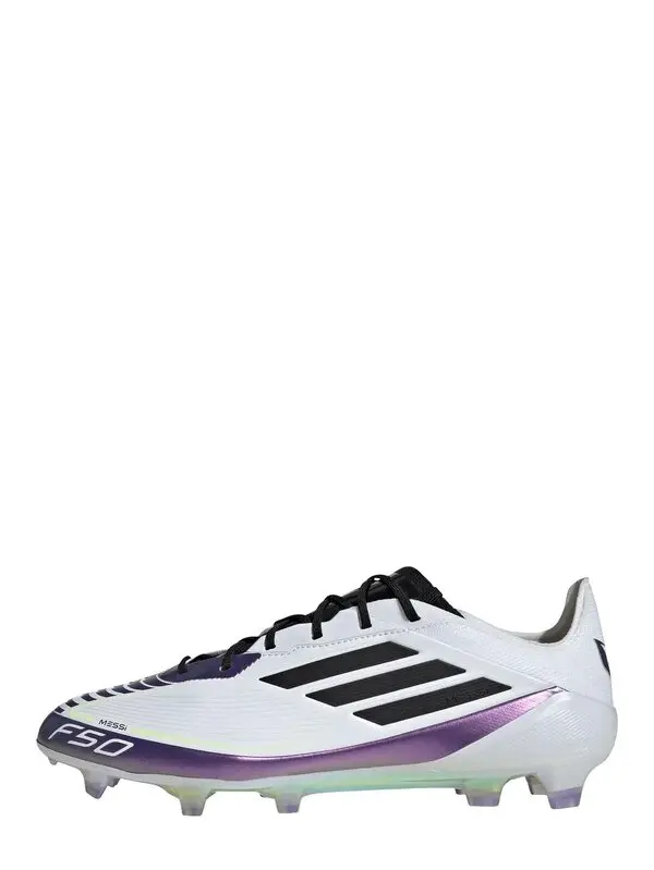 Adidas F50 Elite Fg "messi Triunfo Estelar" Soccer Cleats - White/black/purple