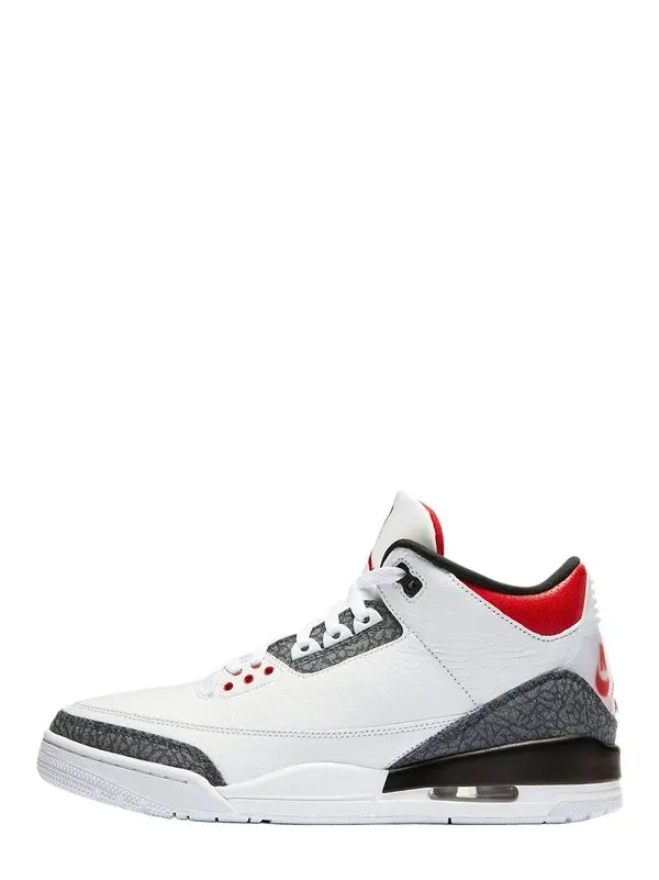 JORDAN Air 3 Retro Se "fire Red" Sneakers - White/fire Red/black