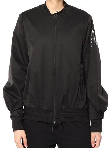 Adidas Bomber Track Jacket With Logo Detail - Black