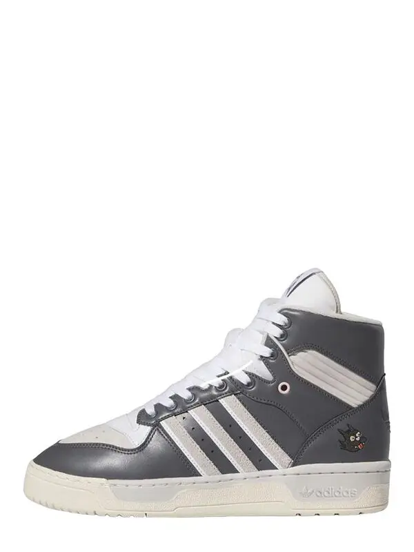 Adidas X The Simpsons Rivalry High "scratchy" Sneakers - Grey Five/grey One/cream White