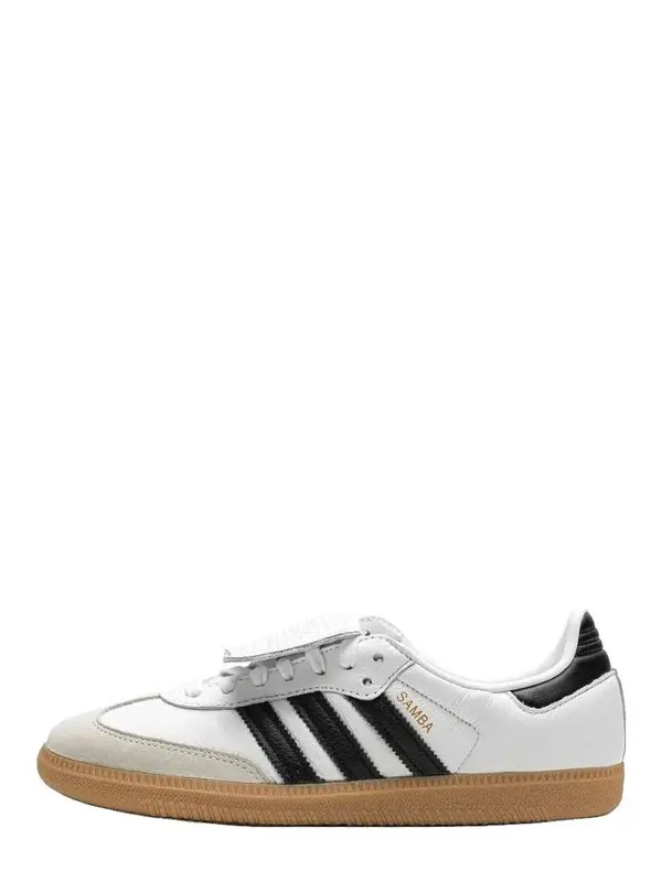 Adidas Samba Lt Sneakers - Cloud White/core Black/gold Metallic