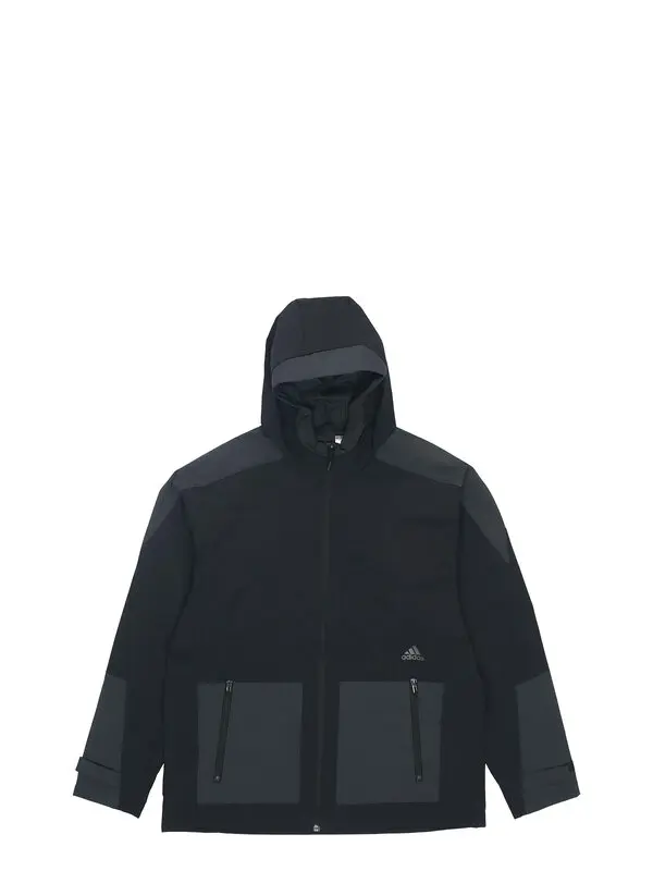 Adidas Sports Training Woven Windproof Hooded Jacket - Black