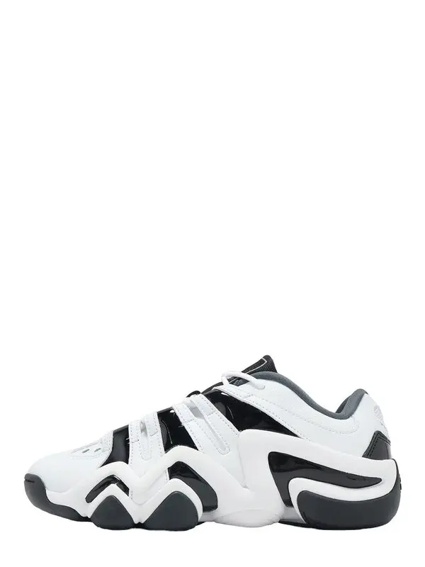 Adidas Crazy Low "footwear White Core Black - Footwear White/core Black/collegiate Purple