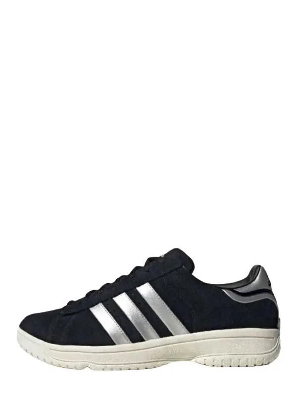 Adidas X Atmos Campus Supreme Sneakers - Core Black/silver Metallic/off White