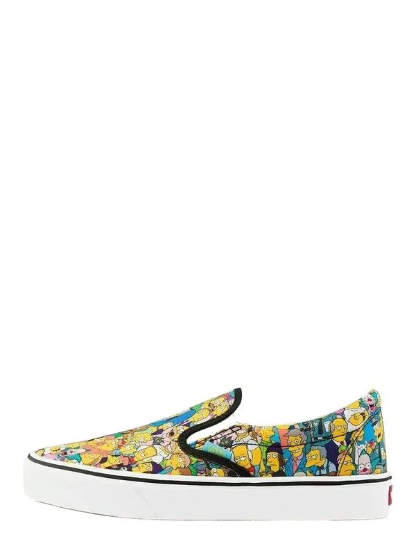 VANS The Simpsons X Comfycush Slip-on 'springfield' Sneakers - Yellow/white