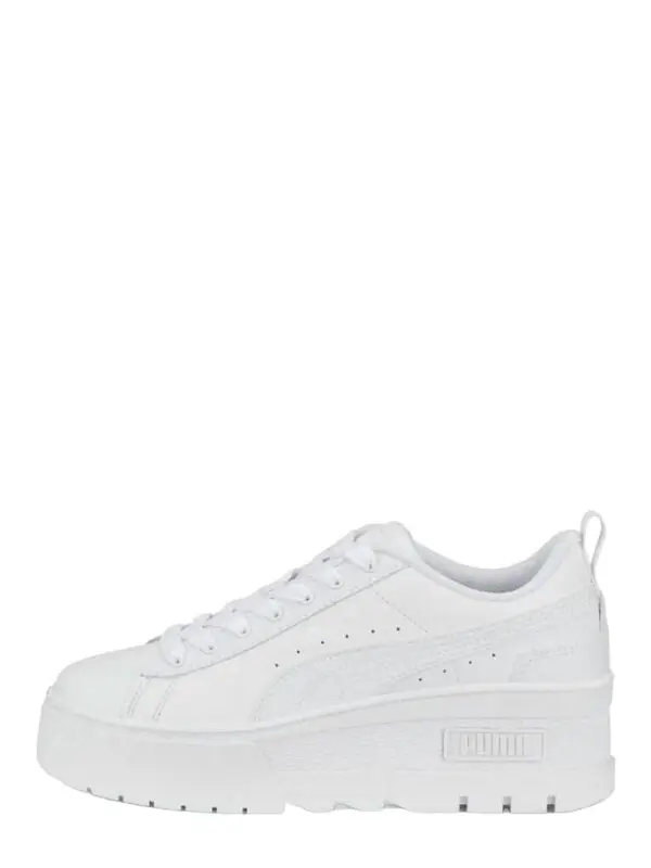 PUMA Mayze Wedge Sneakers - Triple White
