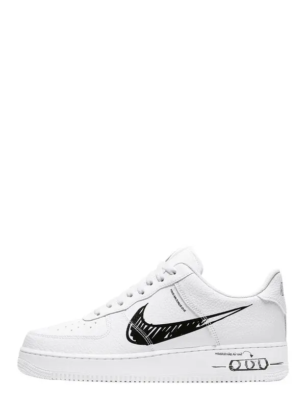 Nike Force 1 Low 'sketch Black - White/black