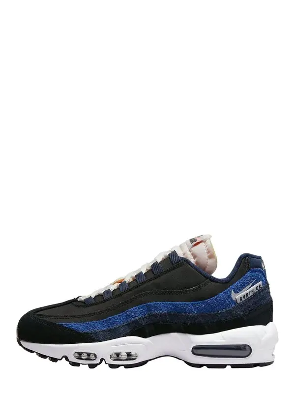Nike Max 95 Se "running Club" Sneakers - Black/sail/obsidian
