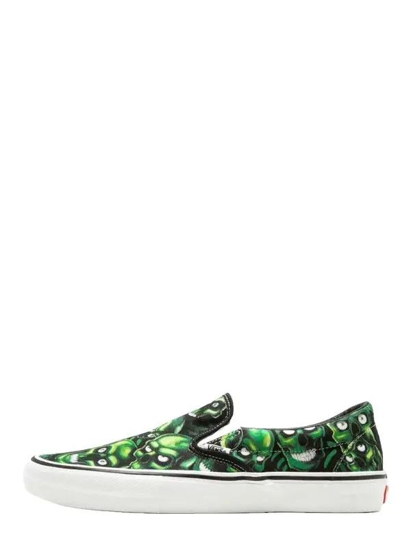 VANS Supreme X Slip-on 'glow-in-the-dark Skull Pile - Black