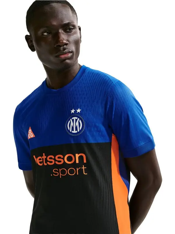 Nike X Dri-fit Adv Football Authentic Shirt 'inter Milan 2026 Match Se - Hyper Blue/black/safety Orange