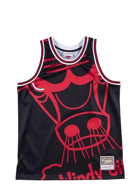 Mitchell & Ness Big Face Basketball Vest - Red