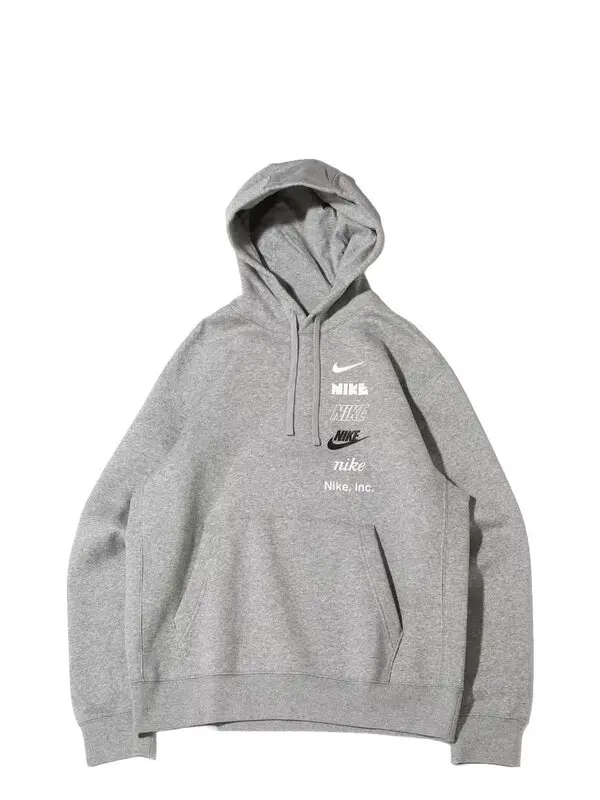 Nike Club Fleece Pullover Hoodie - Grey/multi-color