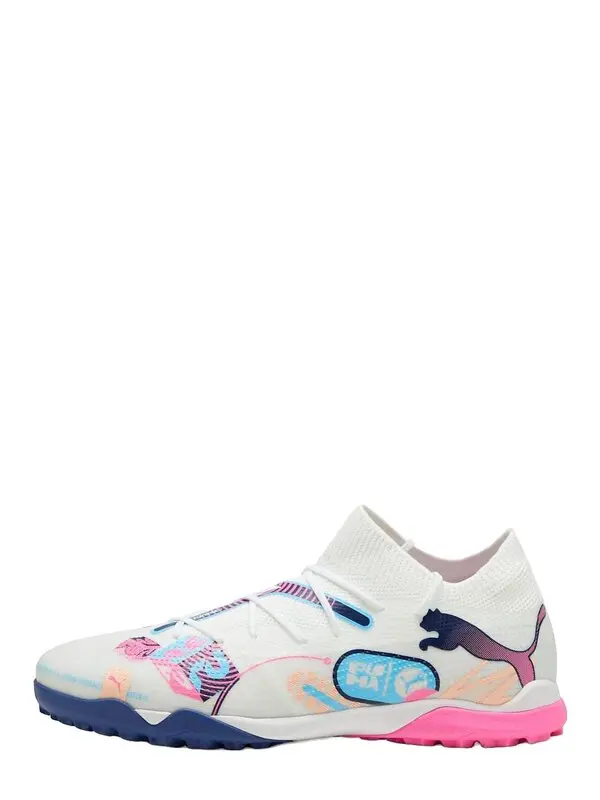 PUMA Future 7 Match Volume Up Tf Sneakers - White/luminous Blue/poison Pink