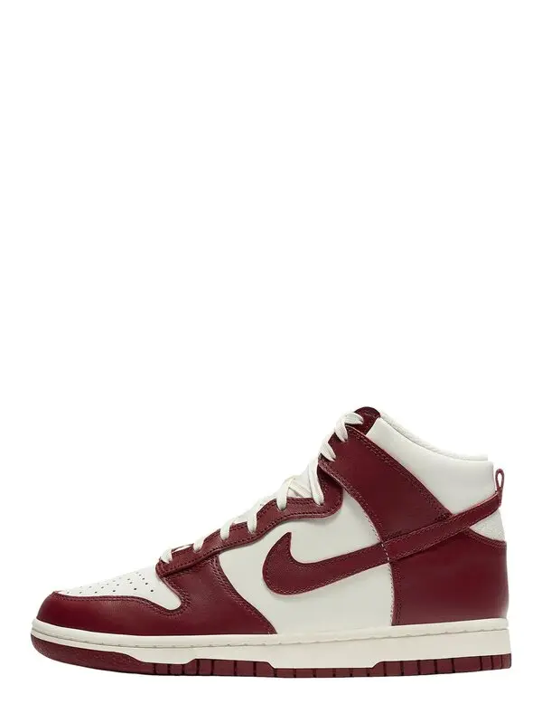 Nike Dunk High 'team Red' Sneakers - Wine Red/white