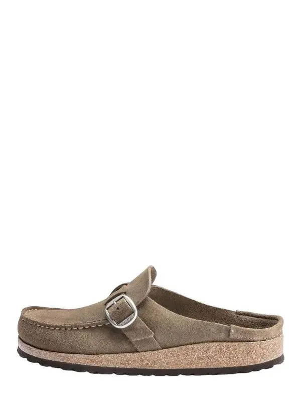 BIRKENSTOCK Buckley Suede Leather Clogs - Tan