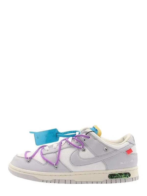 Nike X Off-white Dunk Low "lot 47 Of 50 - Gray/white