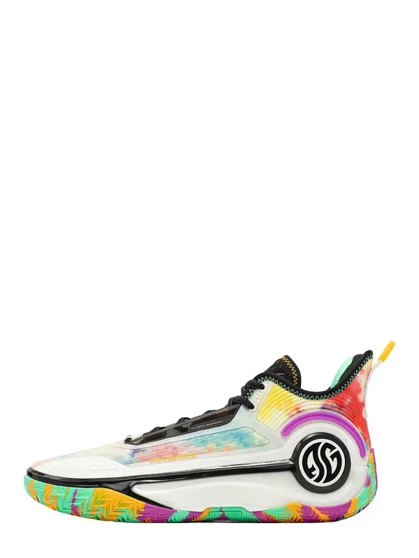 361 DEGREES Ag4 "jimi" High Top Basketball Sneakers - Egret/black