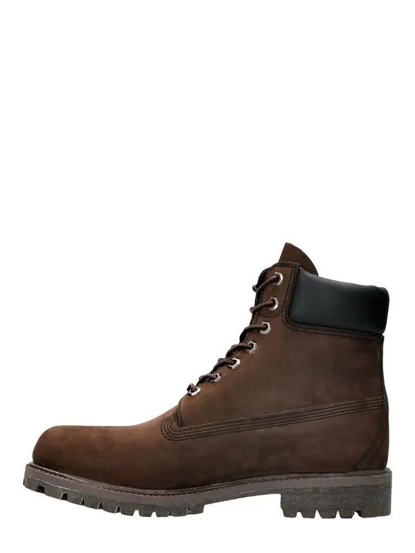 Timberland Premium 6 Inch Waterproof Lace-up Boots - Dark Brown