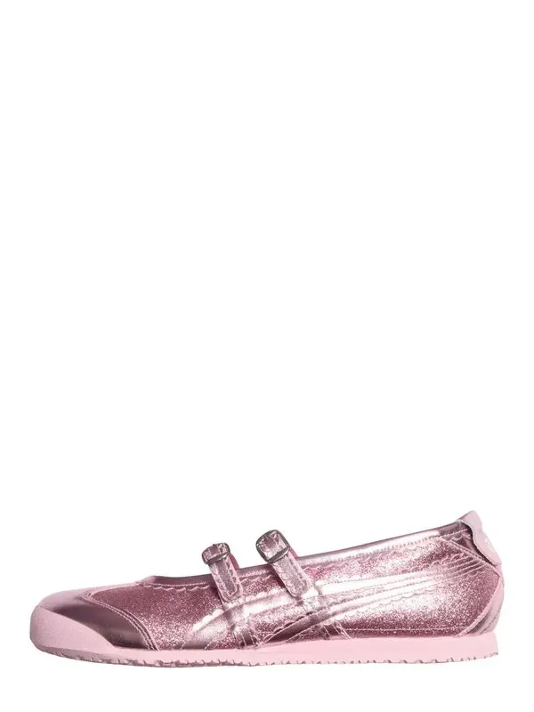 Onitsuka Tiger Mexico 66 Tgrs Glitter Pack Mary Jane Sneakers - Pink Cameo/silver