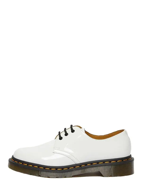 Dr. Martens 1461 Patent Leather Lace Up Oxford - White