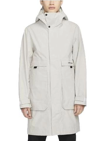JORDAN Gore-tex 2-in-1 Detachable Hooded Padded Coat - Light Bone/black