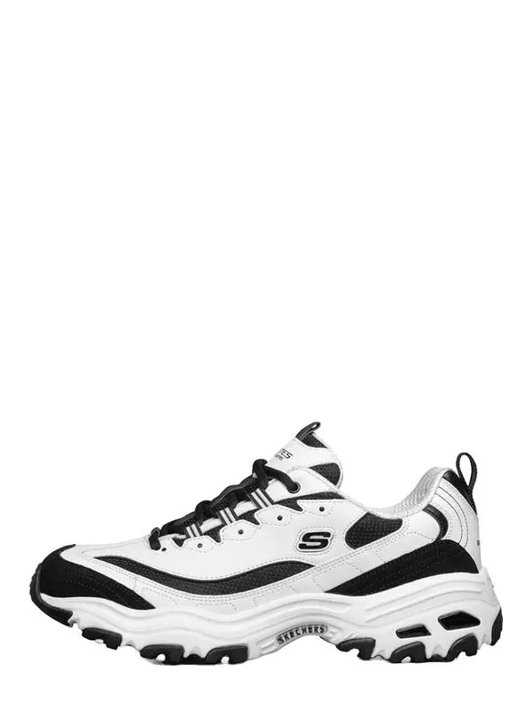 Sketchers D'lites Low Top Sneakers - White/black