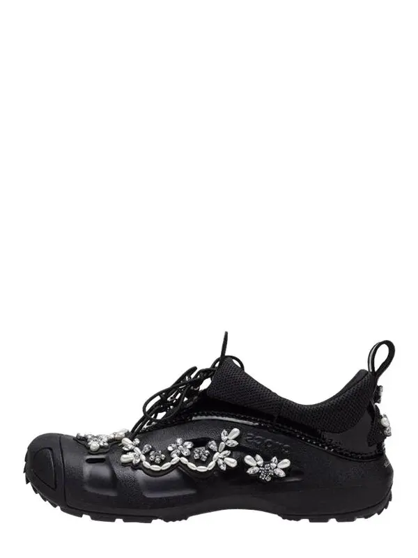 CROCS X Simone Rocha Embellished Low Top Sneakers - Black