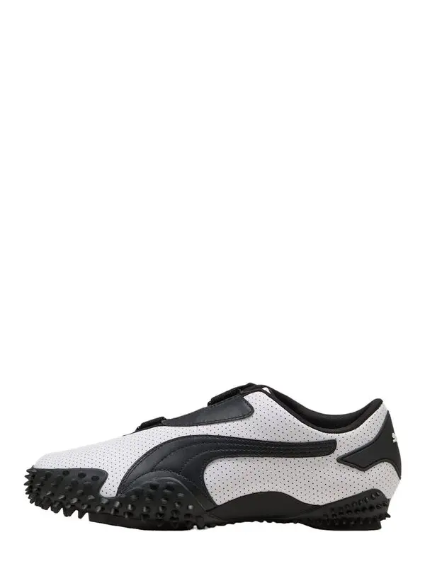PUMA Mostro Perforated Leather Sneakers - White Heron