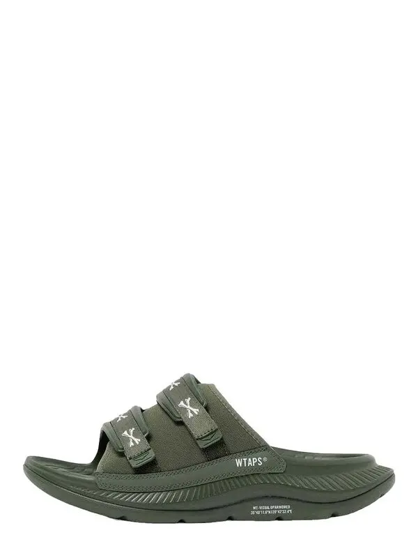 Hoka One One X Wtaps Ora Luxe Slide Sandals - Olive Green