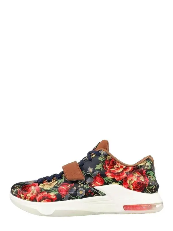 Nike Kd 7 Ext Qs Floral Sneakers - Midnight Navy/black-hazelnut