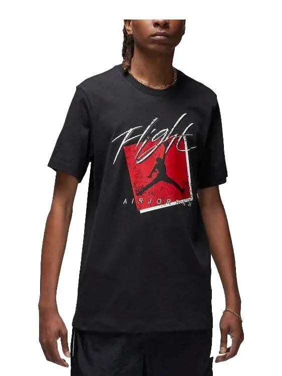 JORDAN Graphic T-shirt 'black - Black/multi-color
