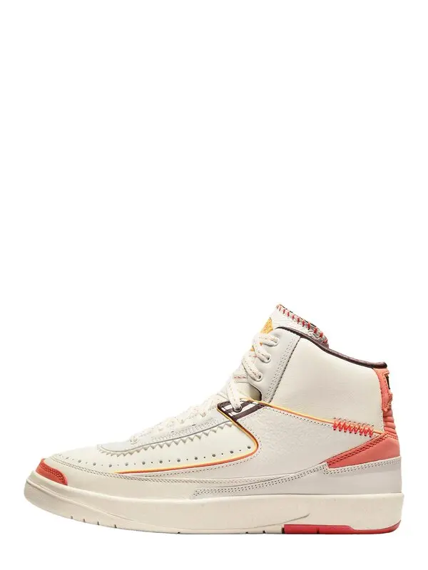 JORDAN Air 2 X Maison Château Rouge High Top Sneakers - Sail/citron Pulse/orange