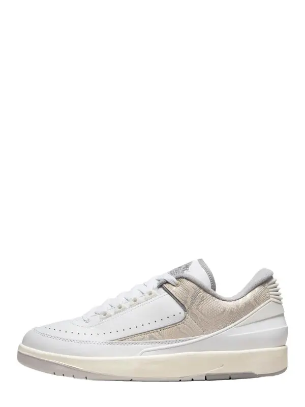 JORDAN 2 Retro Low 'python' Sneakers - White/cement Grey/sanddrift