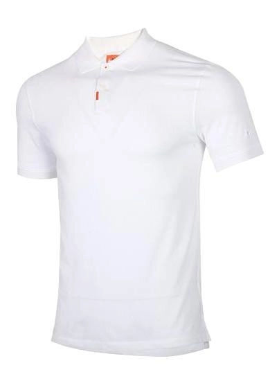 Nike Slim Fit Lapel Short Sleeve Polo - White