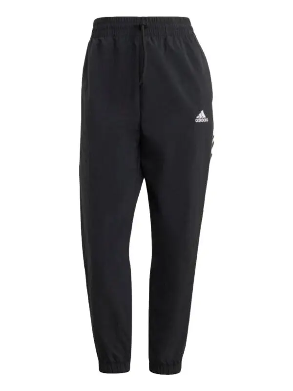 Adidas Essentials 3-stripes Woven 7/8 Pants - Black