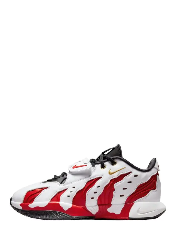 Nike Lebron 21 Prime 96 Ep "varsity Red" Athletic Sneakers - White/metallic Gold/fire Red