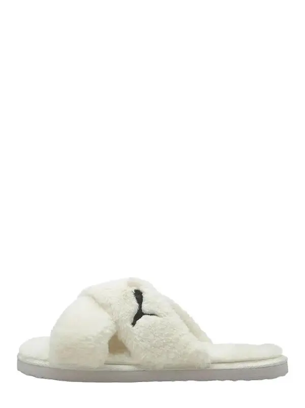 PUMA Fluff X Strap Slides - White