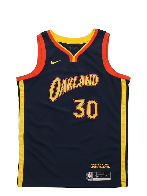 Nike Nba Stephen Curry Golden State Warriors Jersey City Edition - Dark Blue