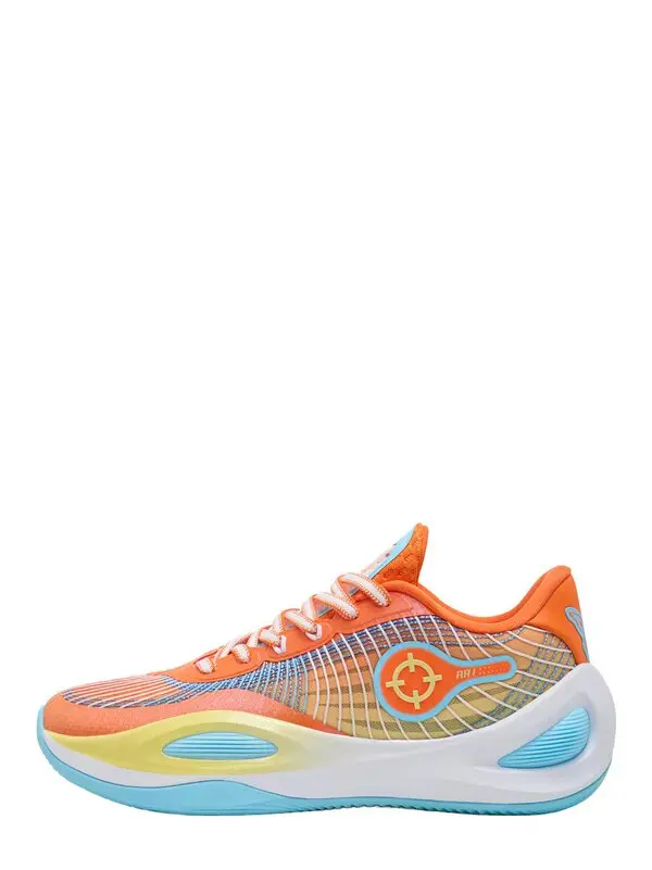 RIGORER Ar1 "family Ties" Sneakers - Bright Orange/sky Blue