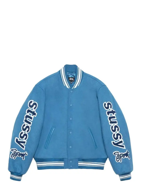 StÜssy Varsity Jacket - Blue/white