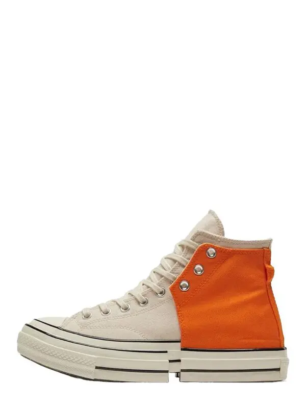 CONVERSE Feng Chen Wang X Chuck 70 2-in-1 High Top Sneakers - White/orange