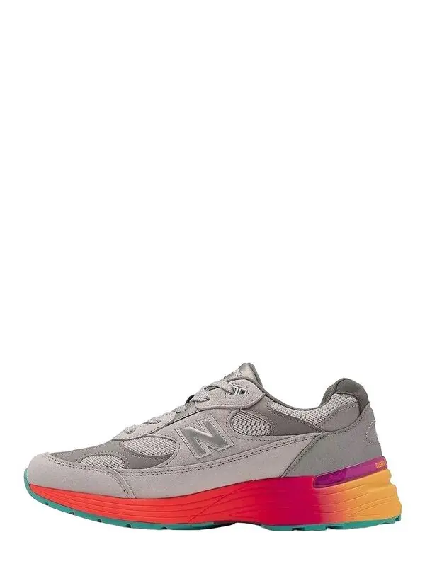 NEW BALANCE 992 Made In Usa Sneakers - Gray/orange/red