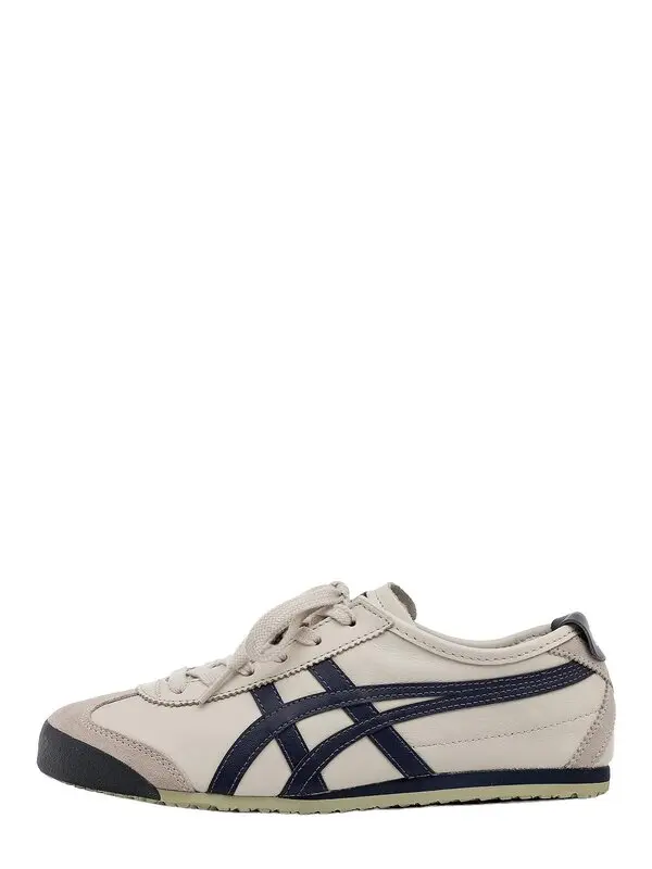 Onitsuka Tiger Mexico 66 Birch India Ink Latte Lace-up Sneakers - Navy Blue