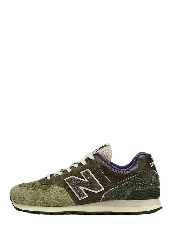 NEW BALANCE Sneakersnstuff X 574 'nature' Sneakers - Green/purple