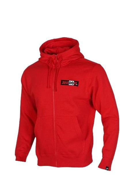 Nike Jdi Full Zip Fleece Hoodie - Red