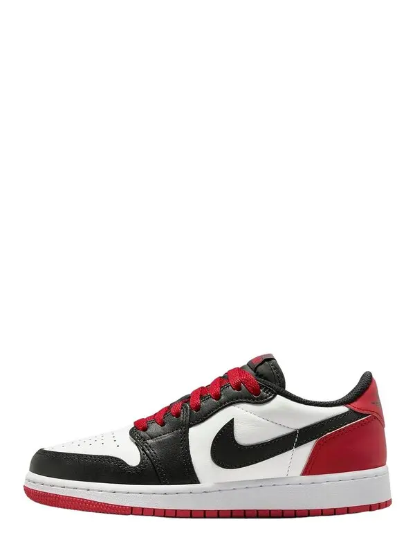 JORDAN 1 Retro Low Og "black Toe 2023" Sneakers - White/black/varsity Red