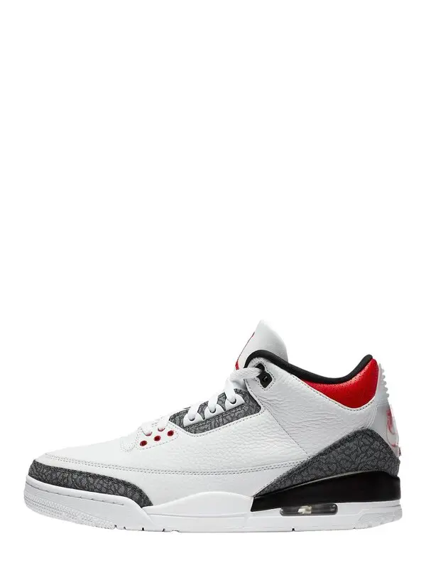 JORDAN Air 3 Se-t "fire Red" Japan Exclusive Sneakers - White/fire Red/black