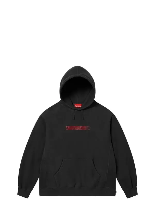 Supreme X Swarovski Motion Logo Hooded Sweatshirt - Black