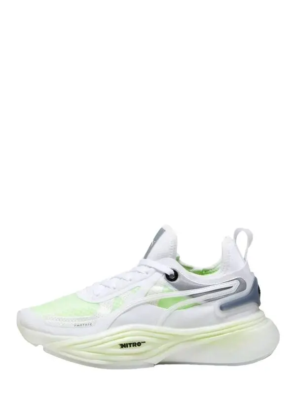 PUMA Pwr Xx Nitro Squared Athletic Sneakers - White/speed Green