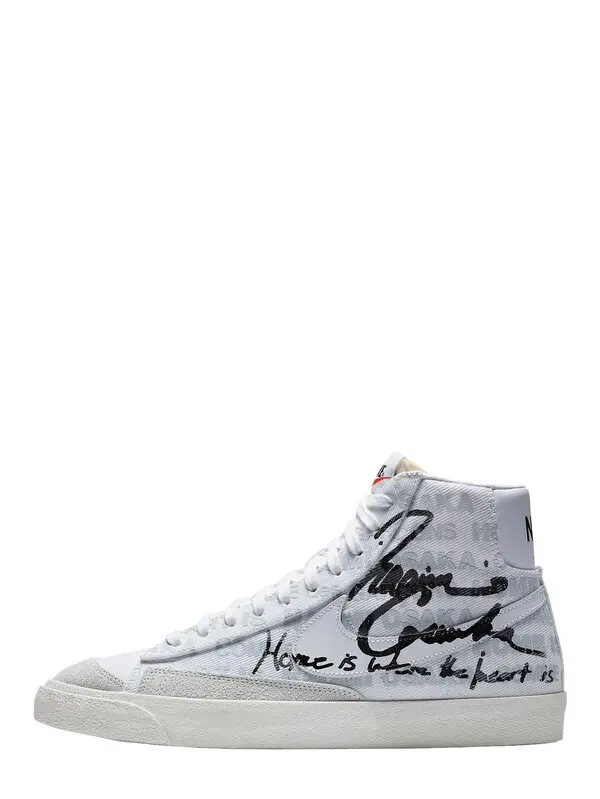 Nike Naomi Osaka X Comme Des Garçons X Blazer Mid '77 "home Is Where The Heart Is - White/black